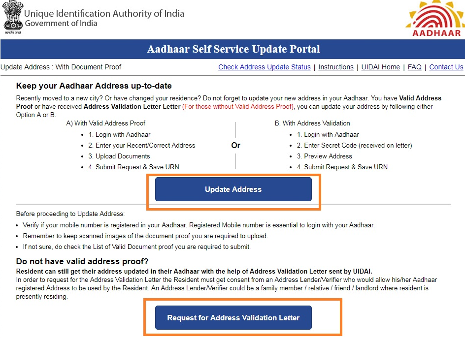 How To Change Address In Aadhaar Card Tax2win